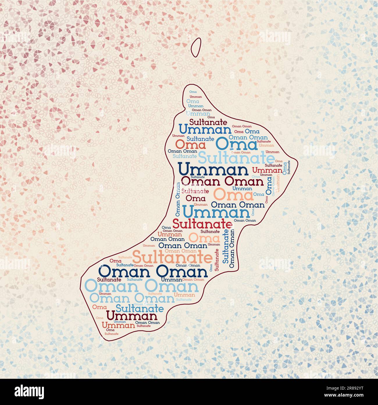 Oman national map hi-res stock photography and images - Alamy