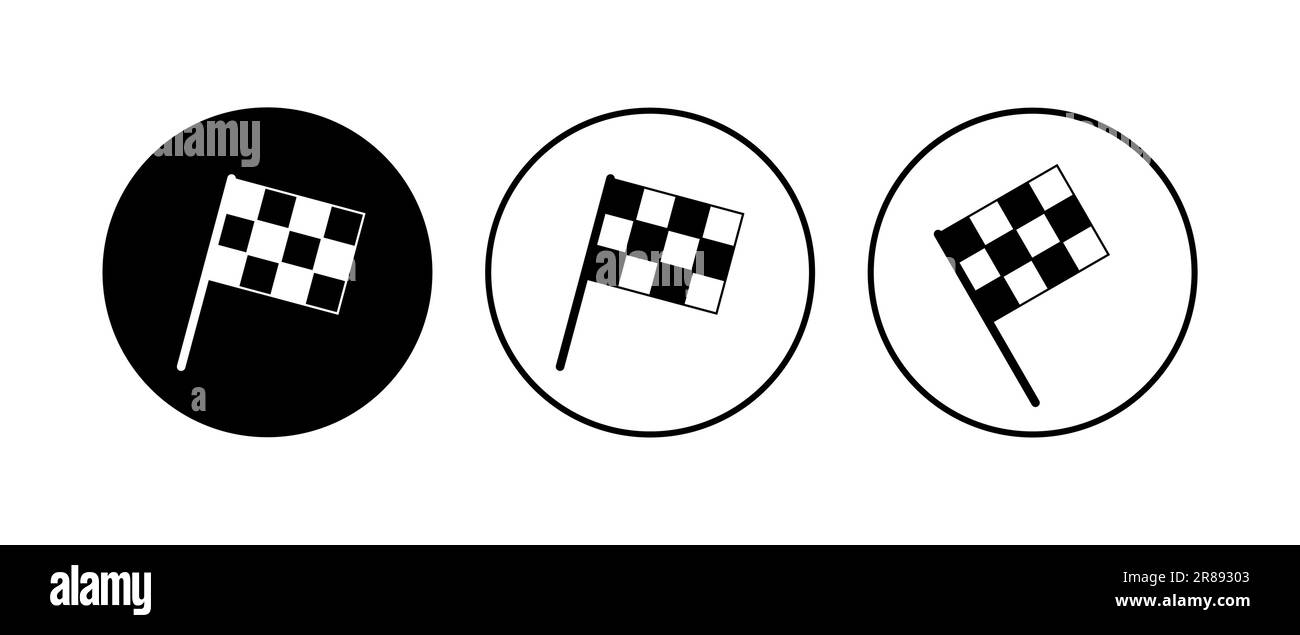 Racing flag icon set. race flag icon.Checkered racing flag icon Stock ...