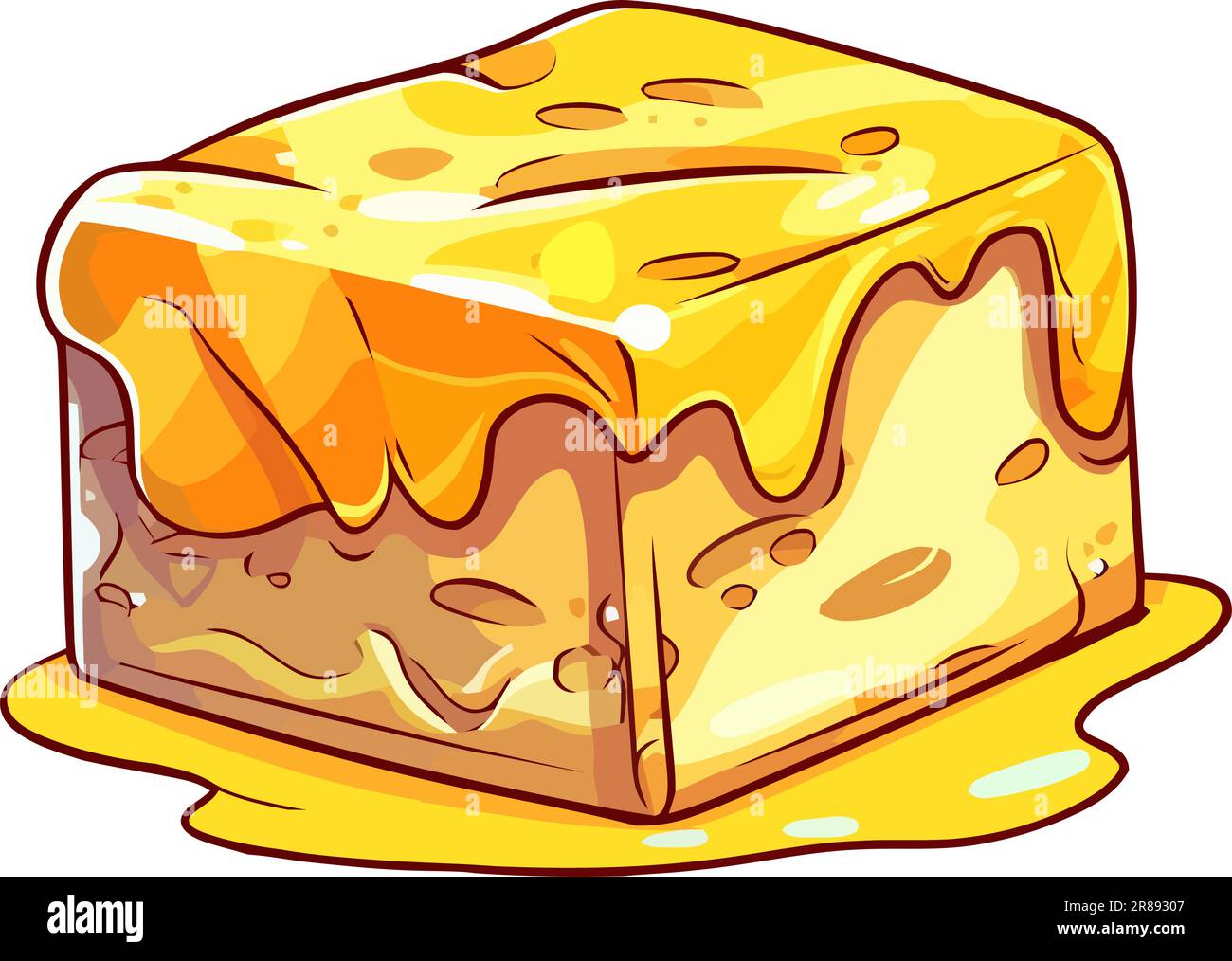 A gourmet meal, melting butter Stock Vector Image & Art - Alamy