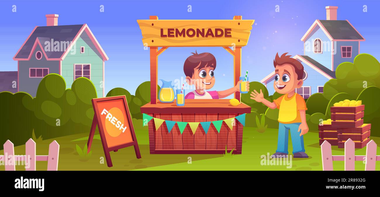 Lemonade Stand Cartoon