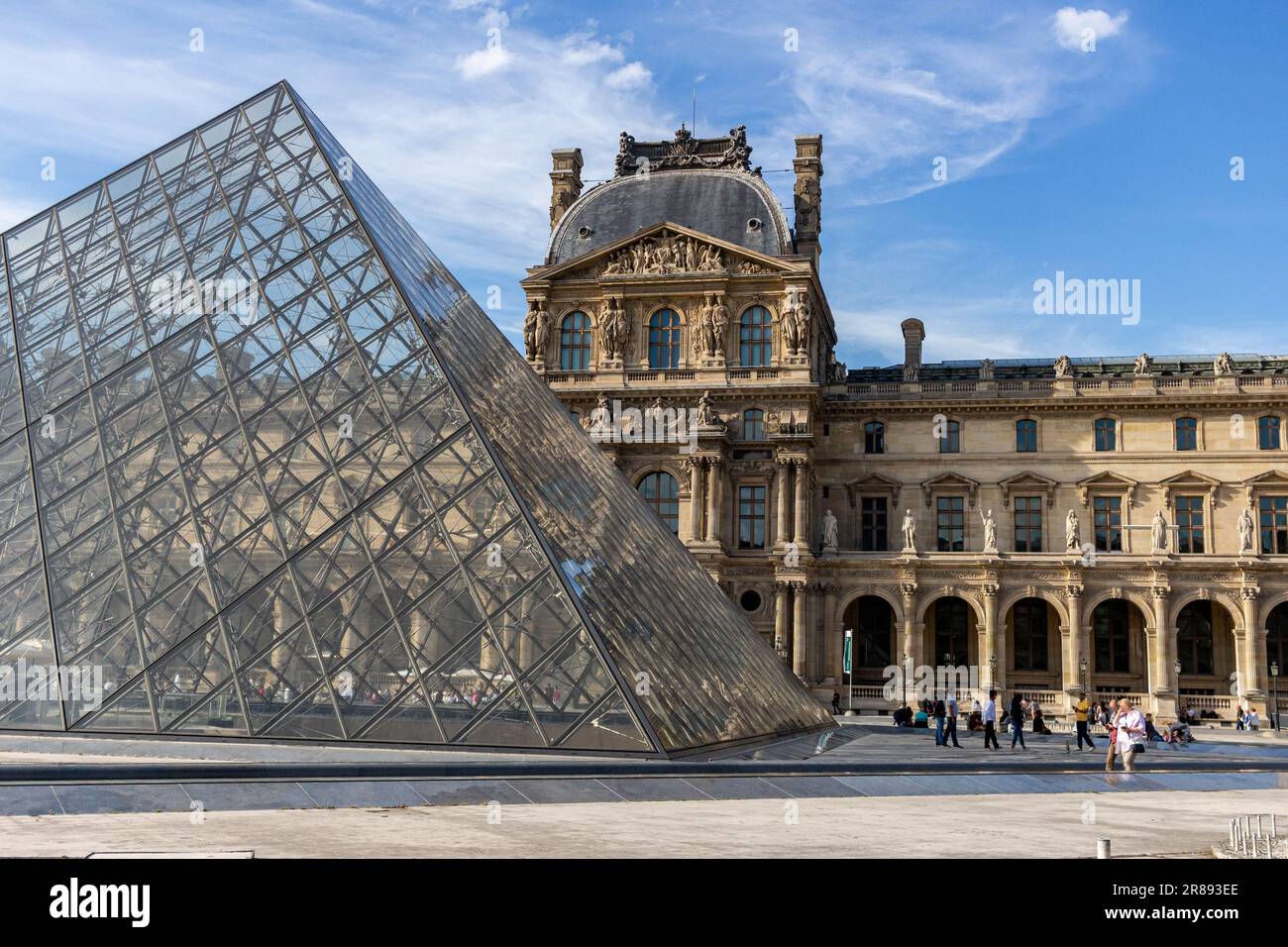 Louvre museum aerial view hi-res stock photography and images - Alamy
