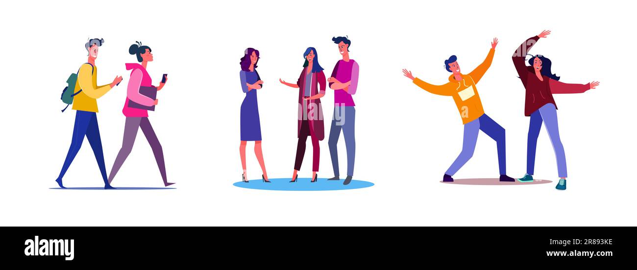 Students dancing club Stock Vector Images - Alamy