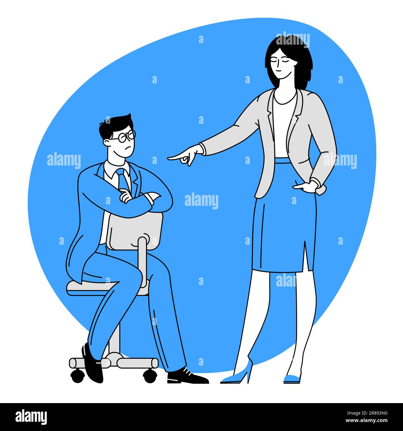 Failure employee Stock Vector Images - Alamy