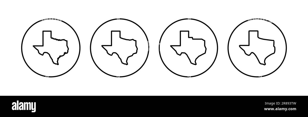 Texas icon set. texas sign symbol Stock Vector Image & Art - Alamy