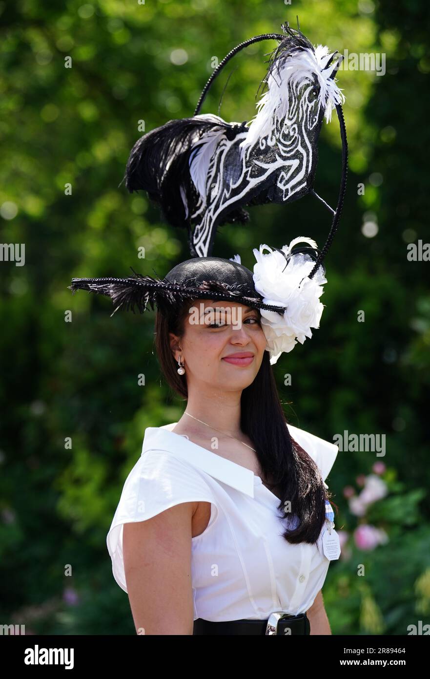 Emilia Villegas arrives for day one of Royal Ascot at Ascot Racecourse ...