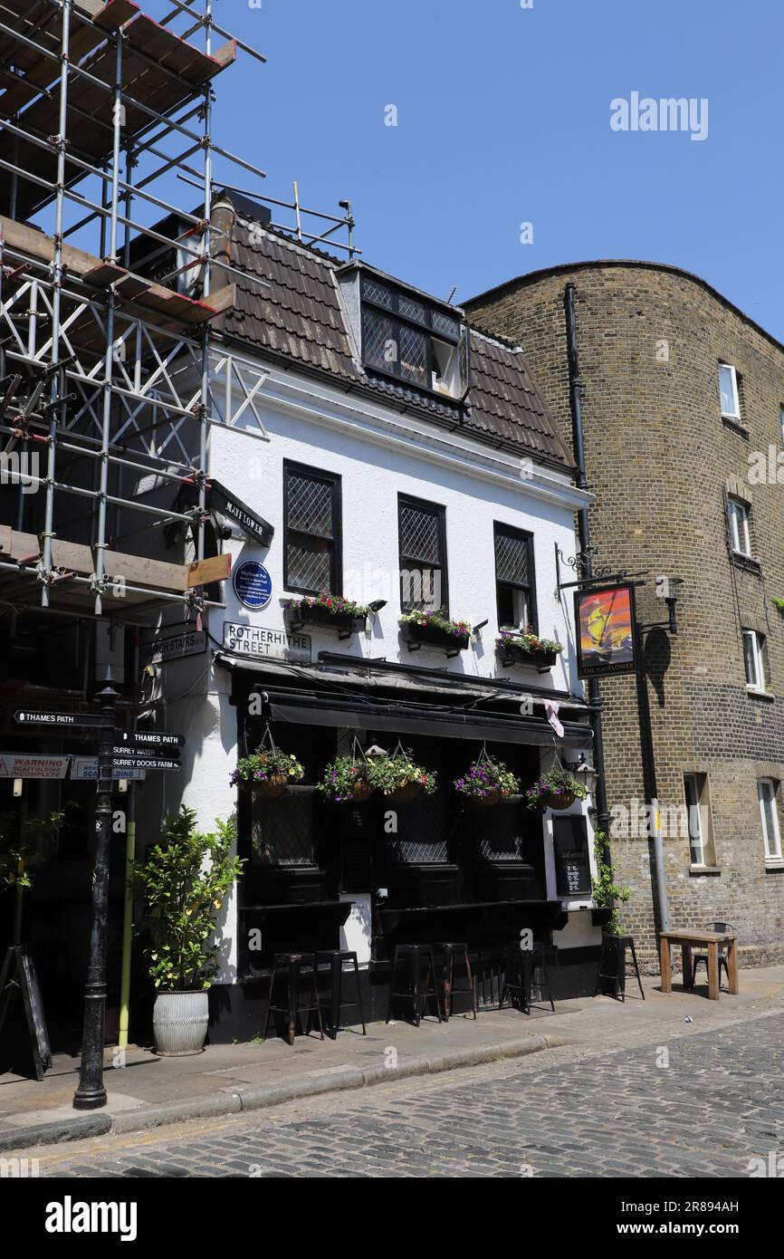 Exterior of Mayflower Pub Rotherhithe London UK June 2023 Stock Photo ...