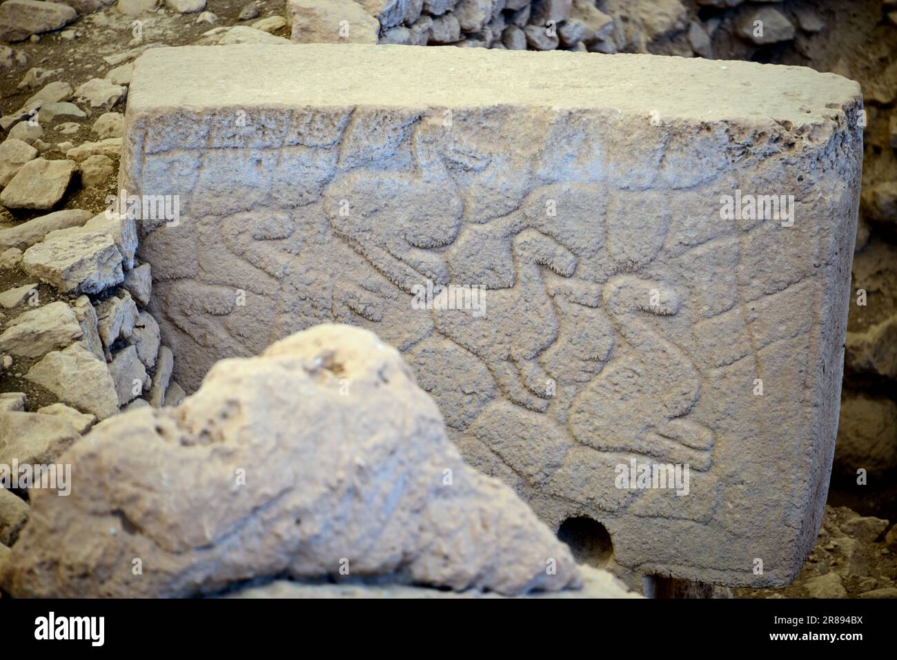 Göbekli Tepe is an archaeological site, located about 18 km northeast ...
