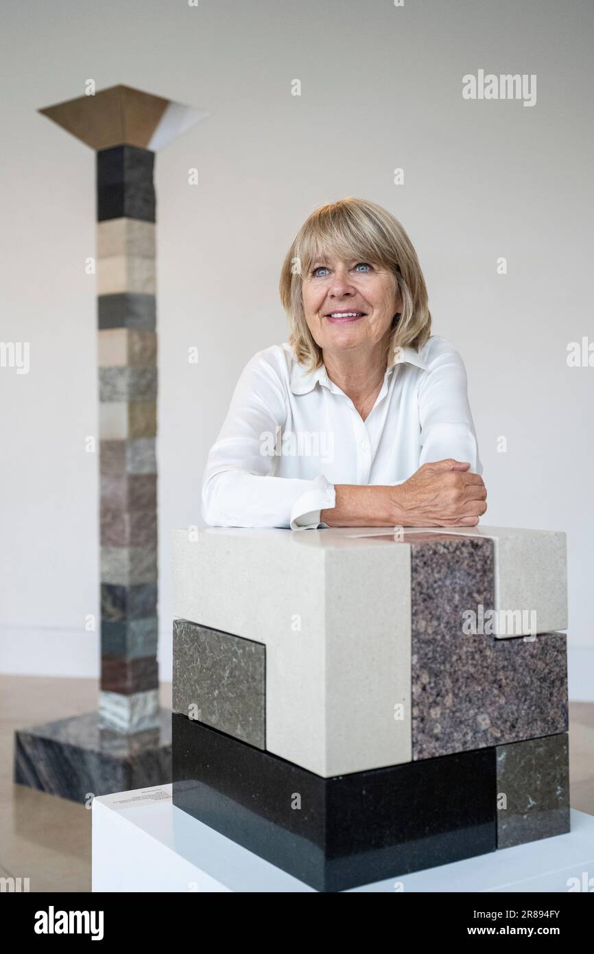 London, UK. 20 June 2023. Artist Angela Palmer with ‘The Four Nations ...