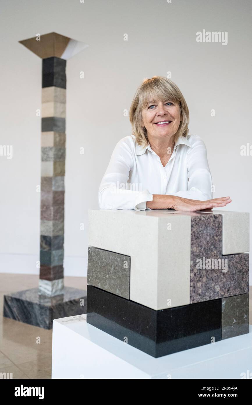 London, UK. 20 June 2023. Artist Angela Palmer with ‘The Four Nations ...