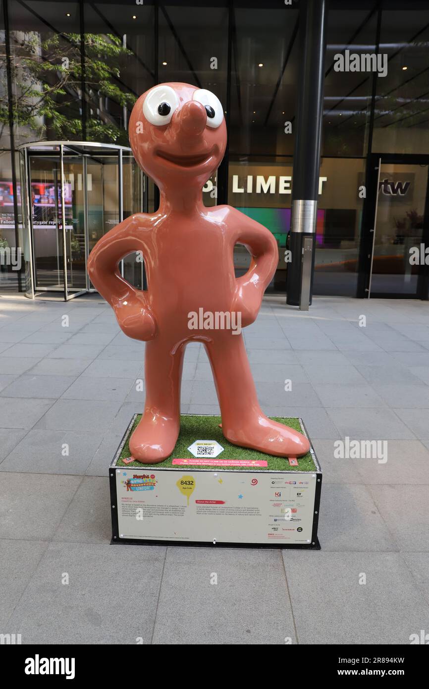 unpainted Morph artwork part of Morph’s Epic Art Adventure London 16th ...