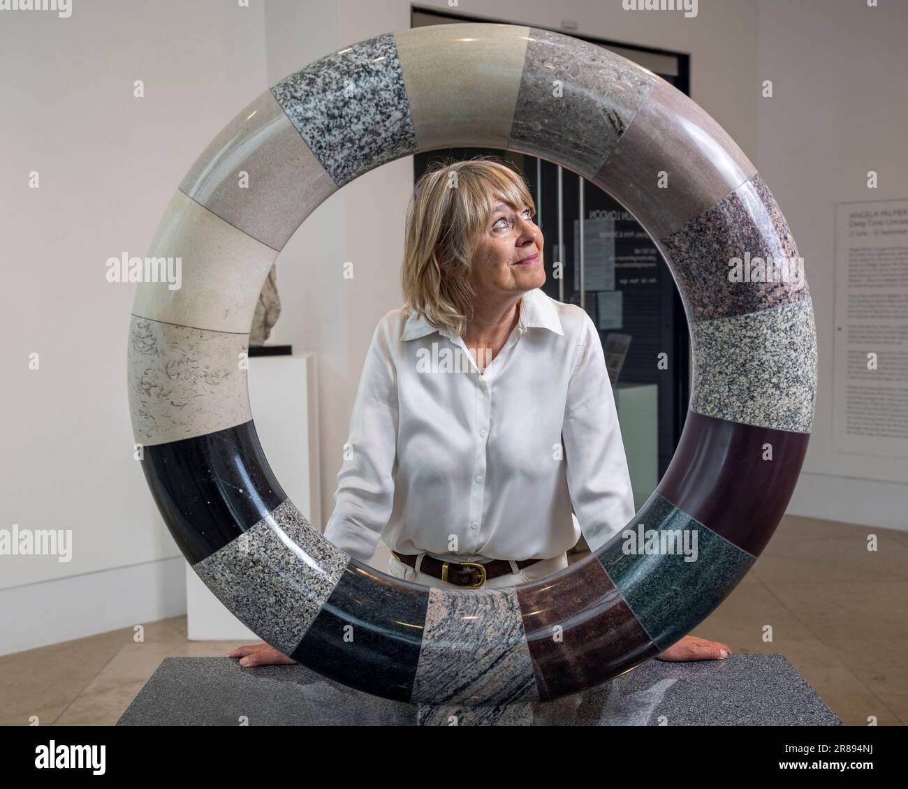 London, UK. 20 June 2023. Artist Angela Palmer with ‘Torus of Time ...