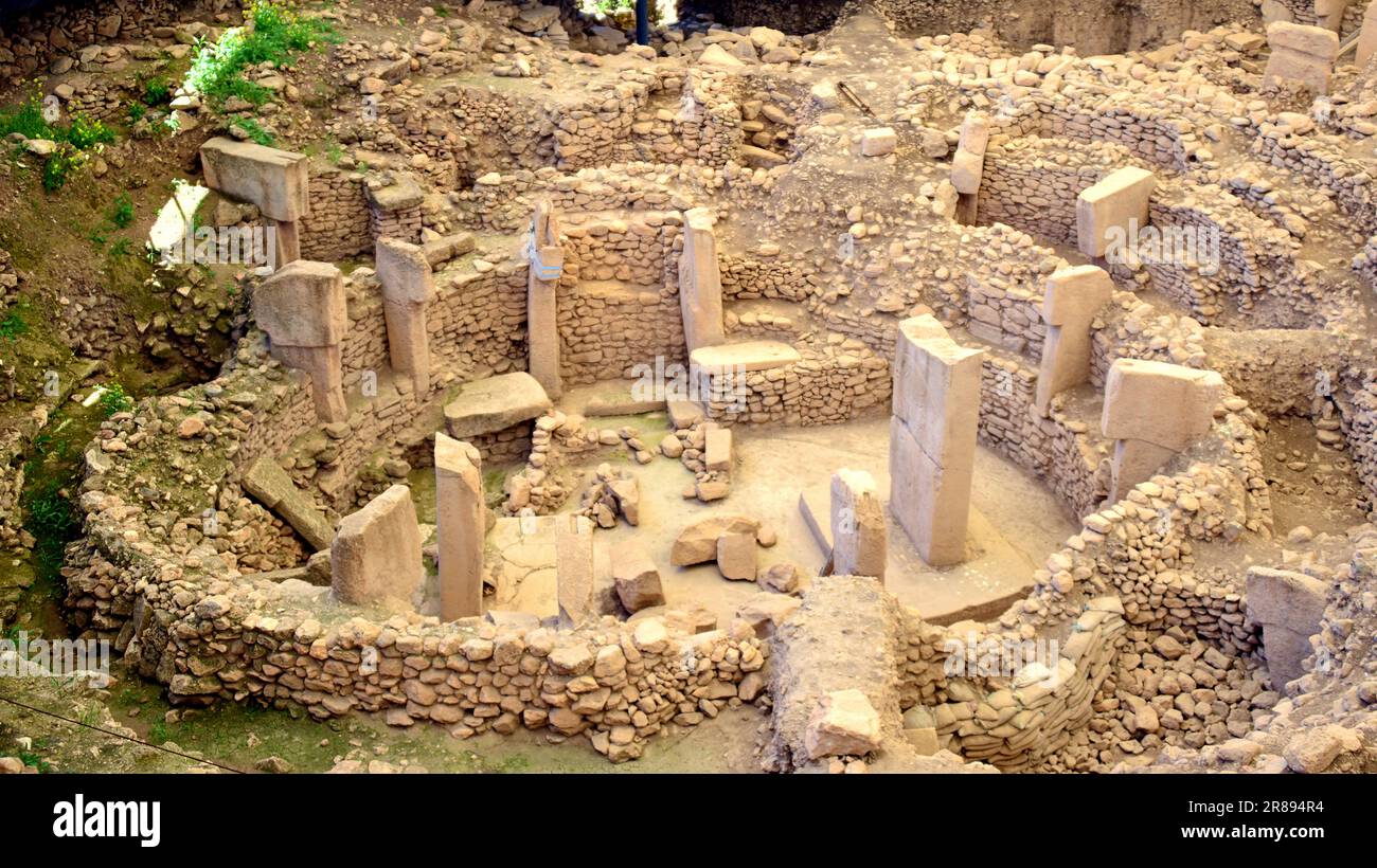 Göbekli Tepe is an archaeological site, located about 18 km northeast ...