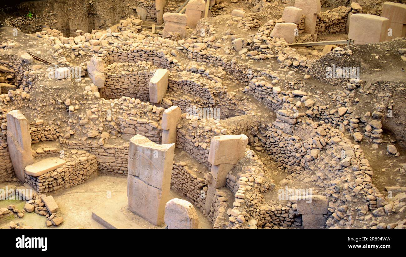 Göbekli Tepe is an archaeological site, located about 18 km northeast ...