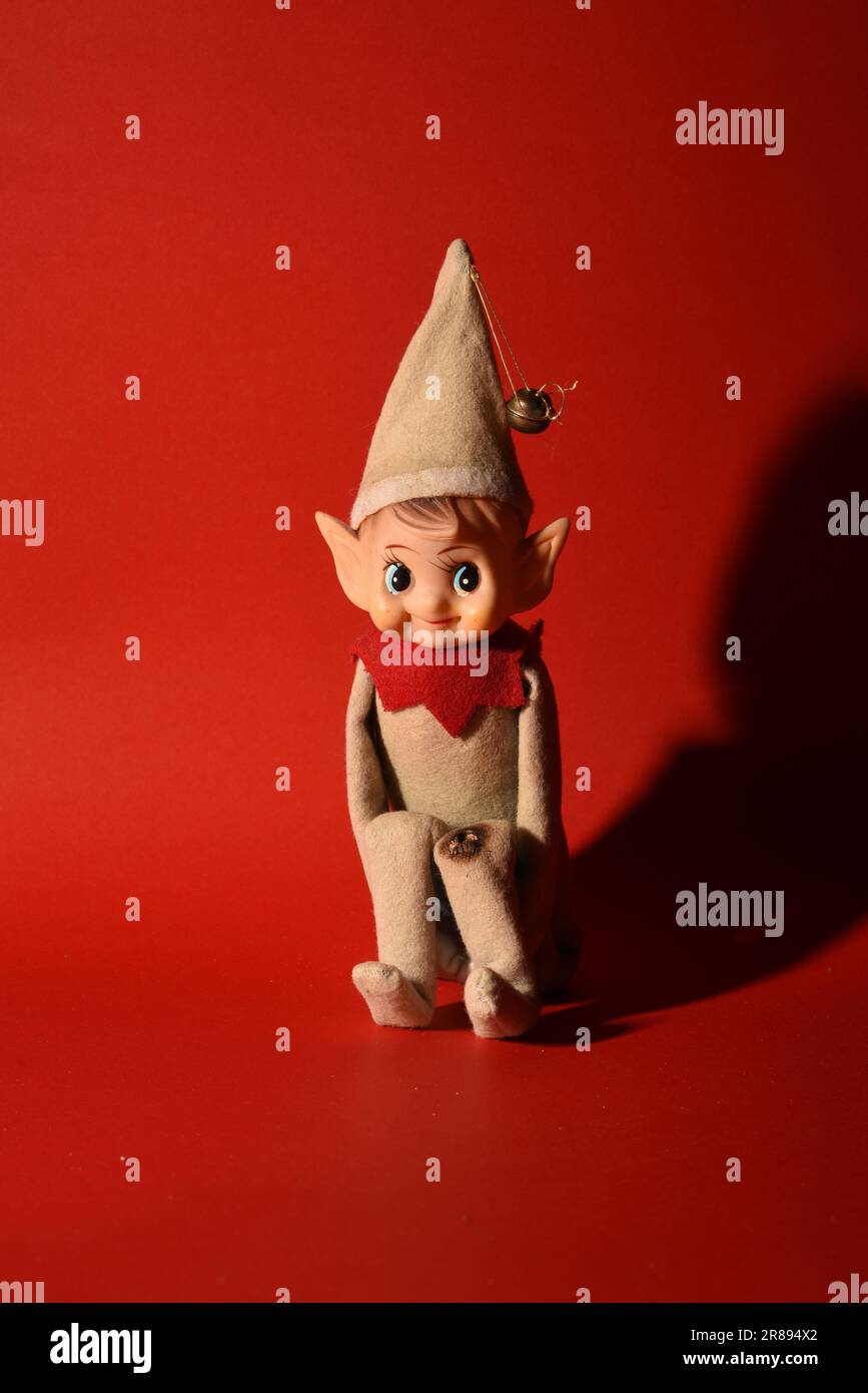 Red elf outfit hi-res stock photography and images - Alamy
