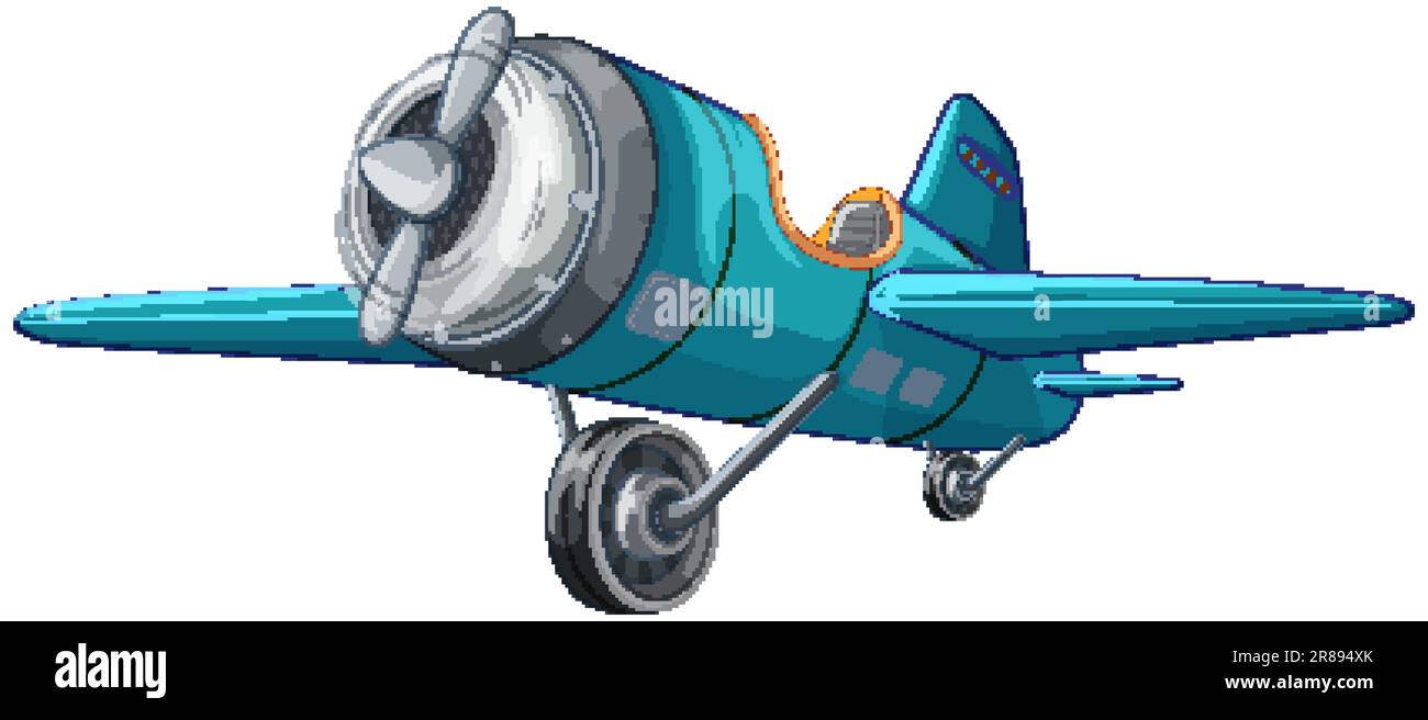 Light Aircraft Isolated on White Background illustration Stock Vector ...