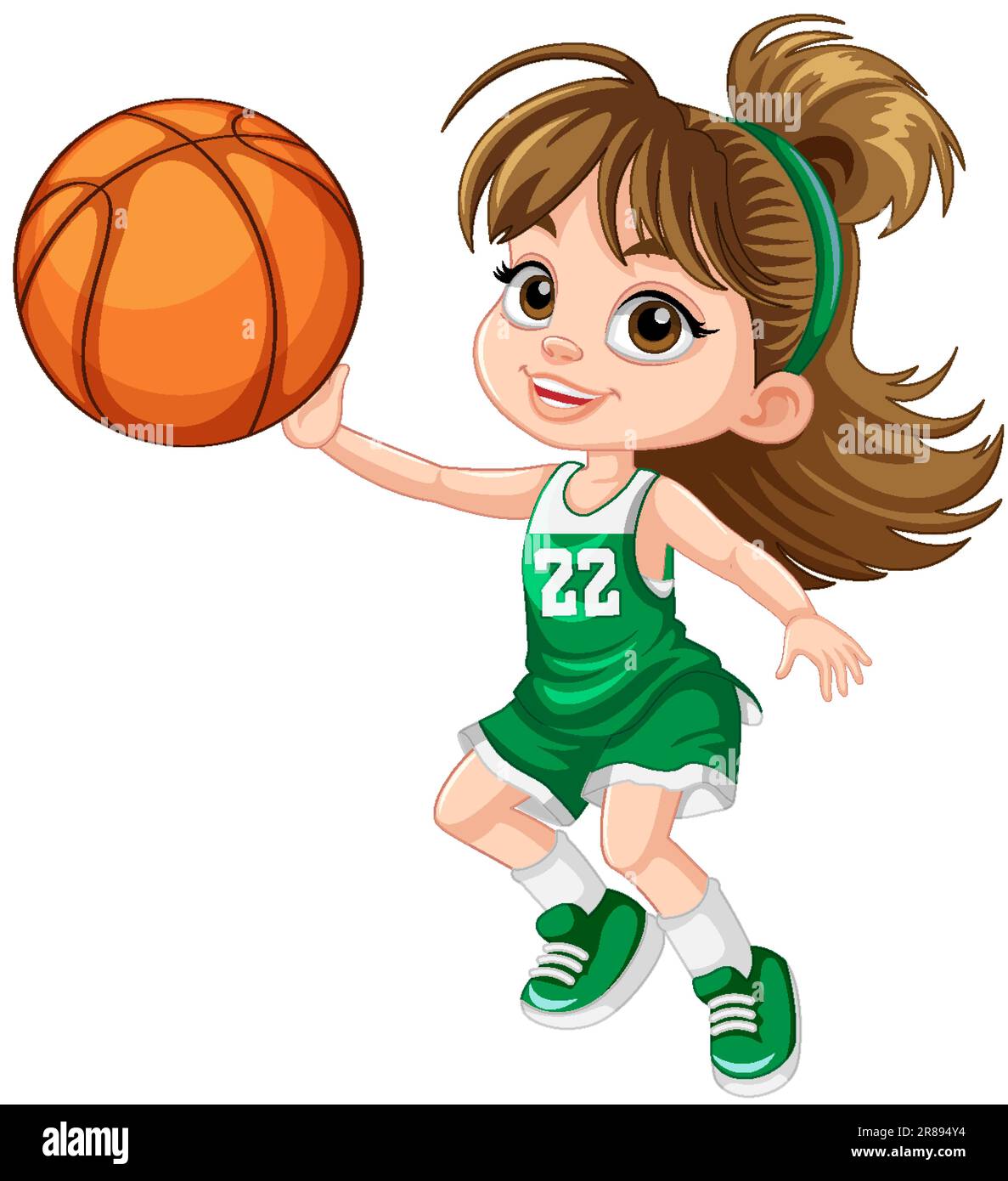 Basketball Cartoon Girl