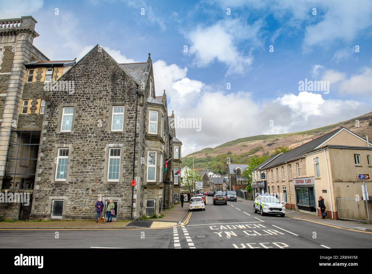 Treorchy town in rhondda valley hi-res stock photography and images - Alamy