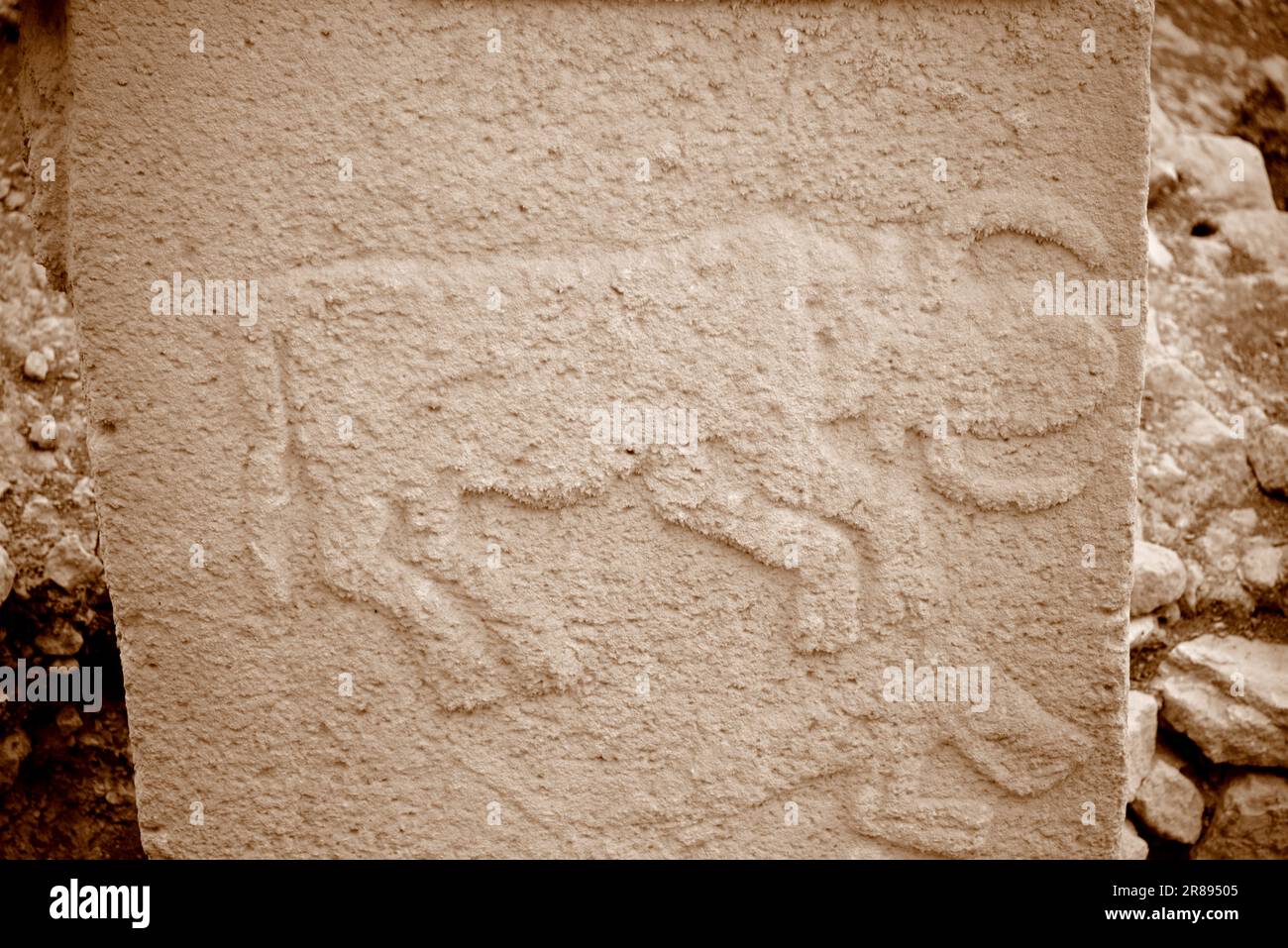Göbekli Tepe is an archaeological site, located about 18 km northeast ...