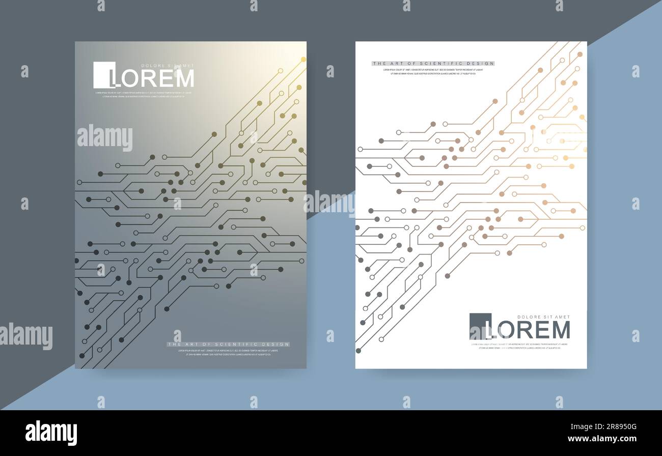 Cover header design with electronic texture for brochure, header, flyer ...