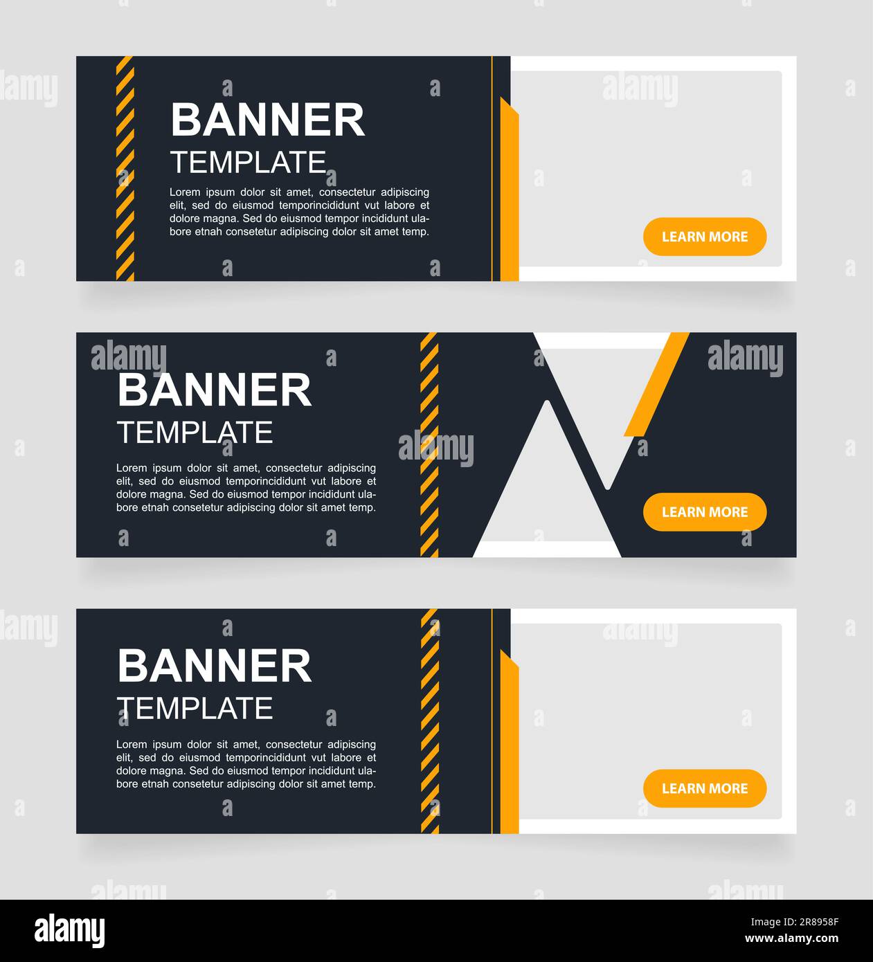 Automotive marketing web banner design template Stock Vector Image ...