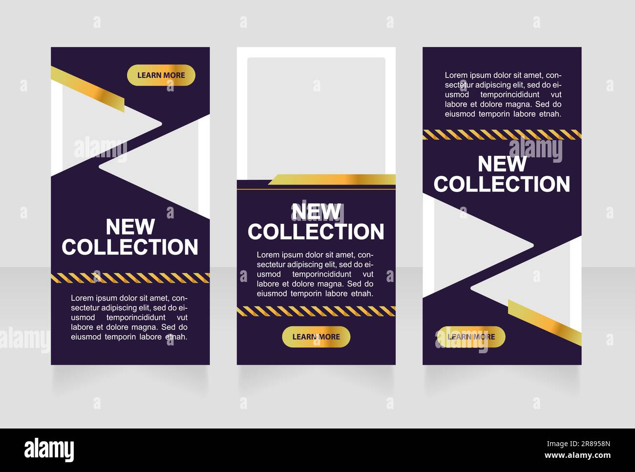 Winter fashion trends web banner design template Stock Vector Image ...