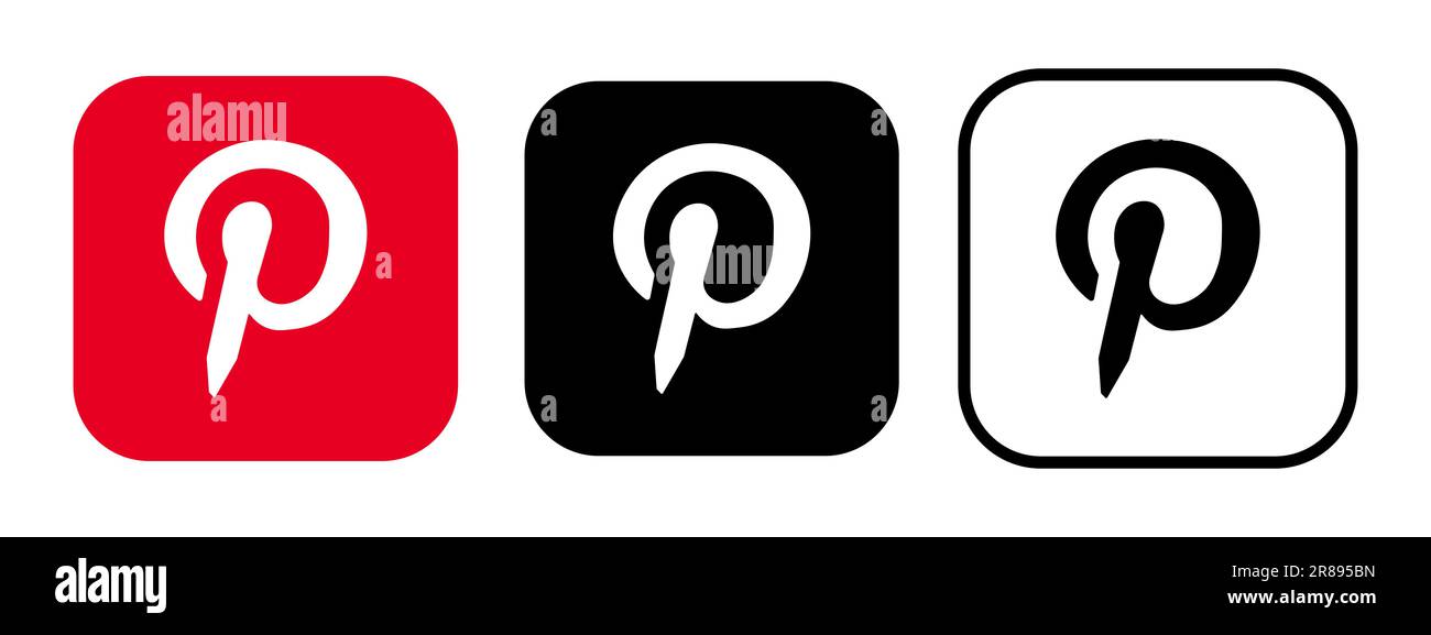 Pinterest Icons Vector