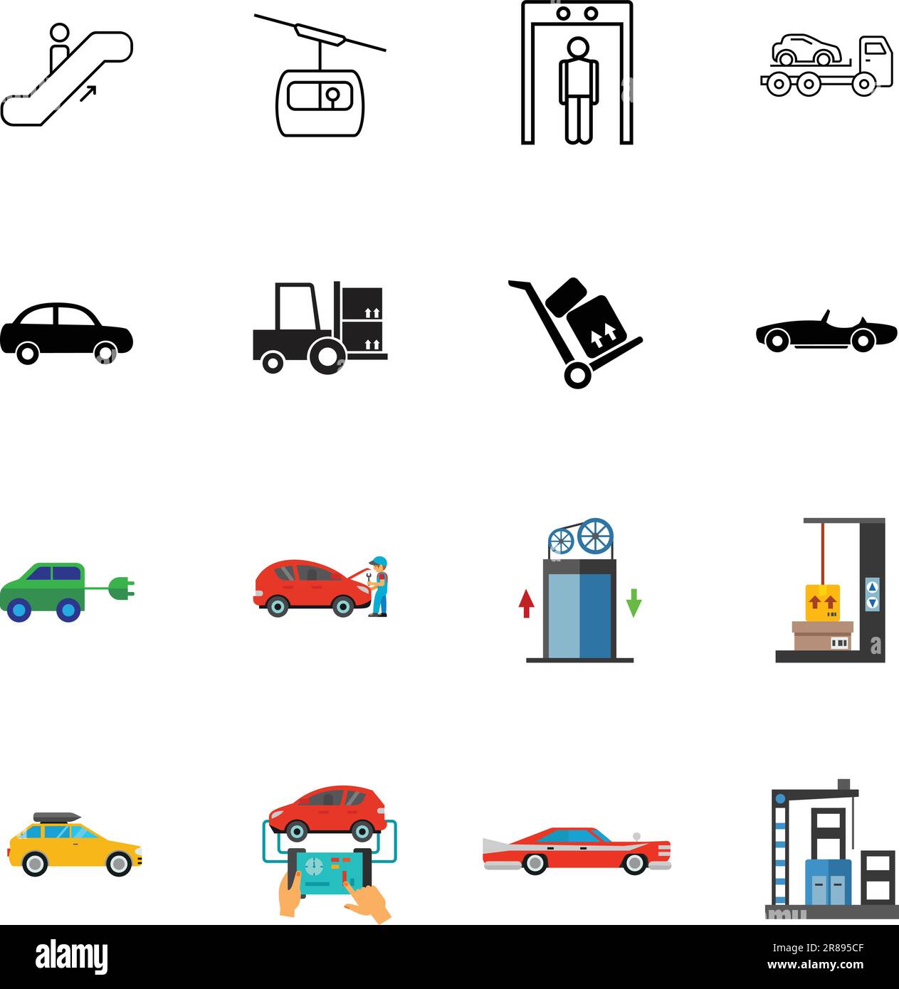 Transportation icon set Stock Vector Image & Art - Alamy