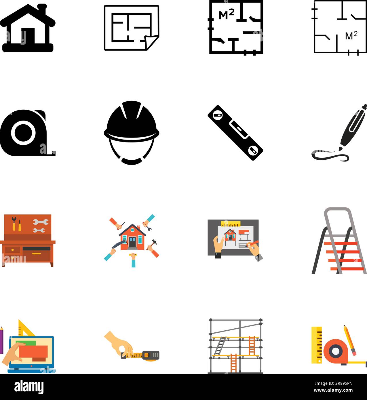 Construction icon set Stock Vector Image & Art - Alamy