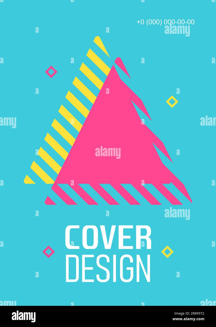 Triangle shape card design template Stock Vector Image & Art - Alamy