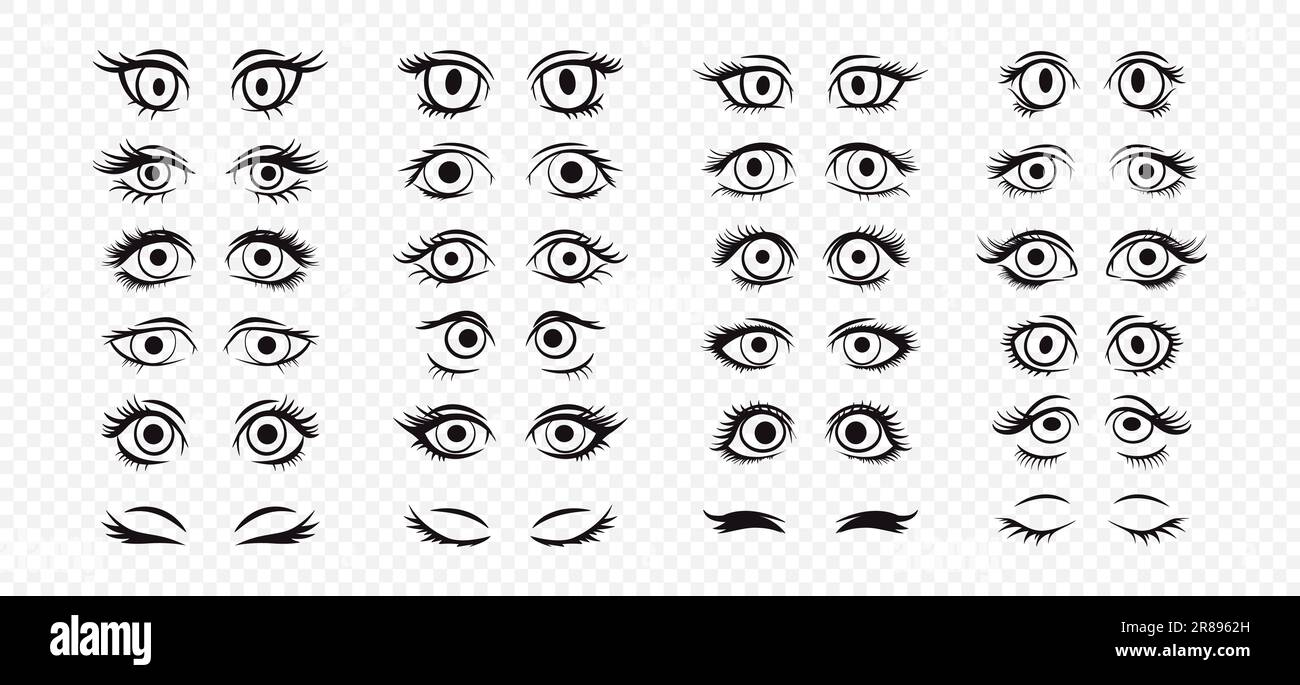 Caricature Eyes Girl