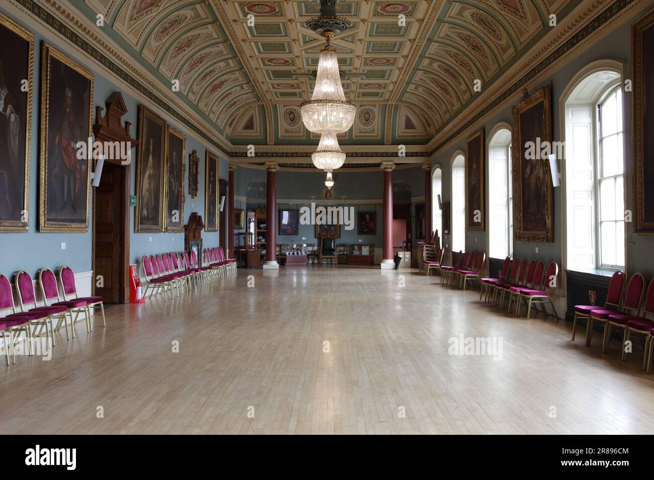 Viewed here is the beautiful Assembly Room in Guildhall, Worcester Stock Photo - Alamy