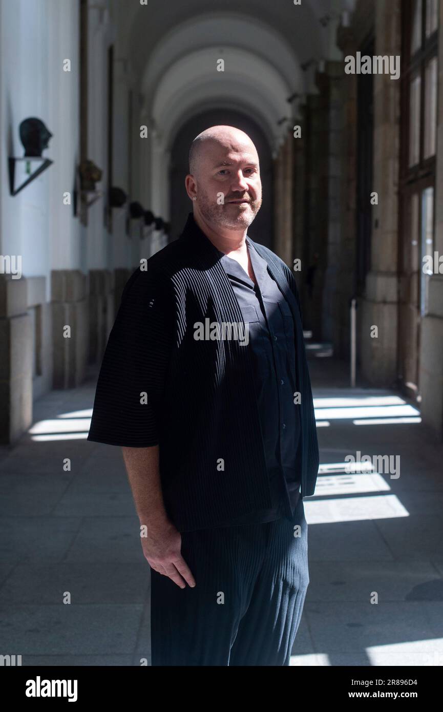 The new director of the Reina Sofia Museum, Manuel Segade, poses after ...