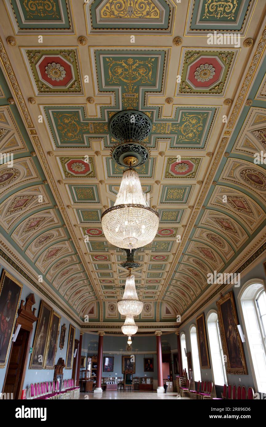 Viewed here is the beautiful Assembly Room in Guildhall, Worcester ...