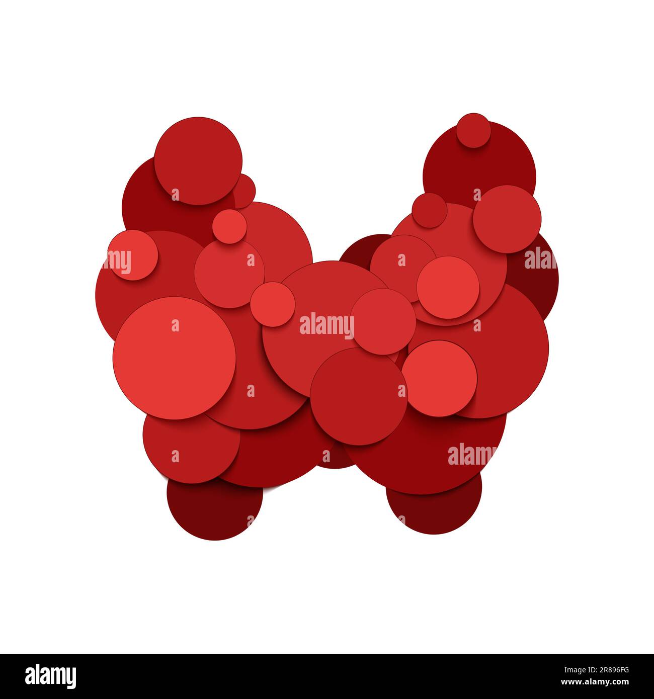 Thyroid gland body organ icon for hormone function concept Stock Vector ...