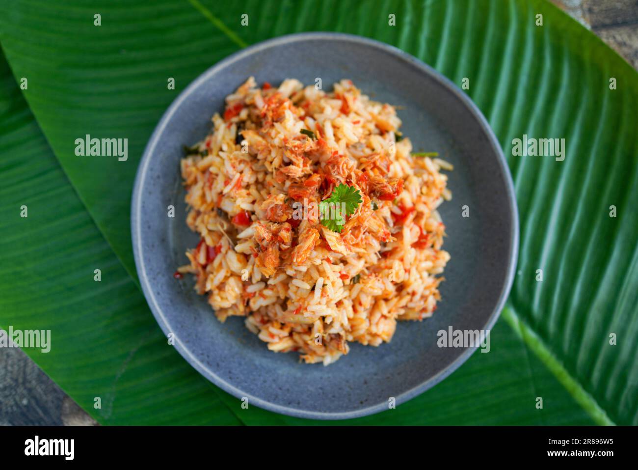 Nasi Goreng Cakalang or Fried rice with skipjack tuna Stock Photo - Alamy