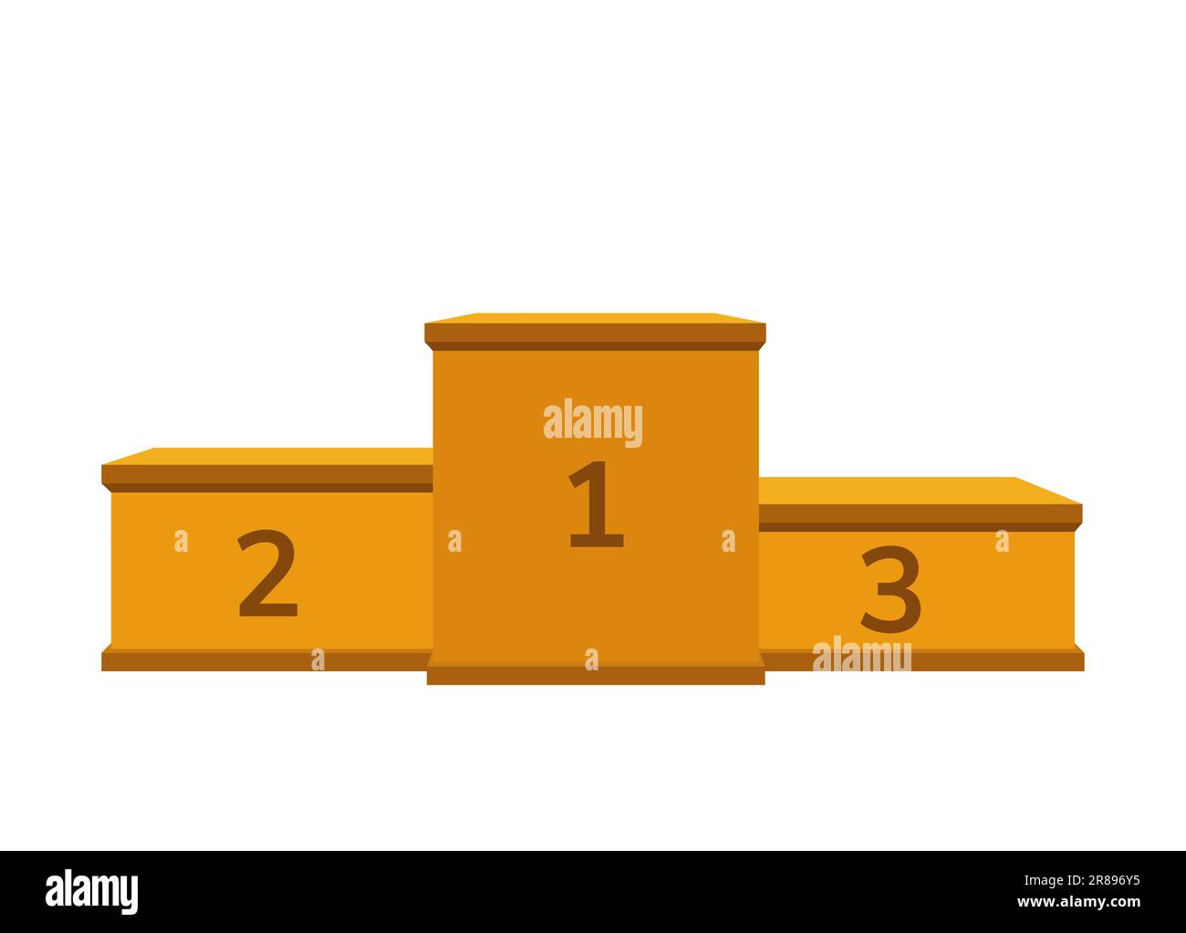 Award nomination platform isolated on white. Trophy award background ...