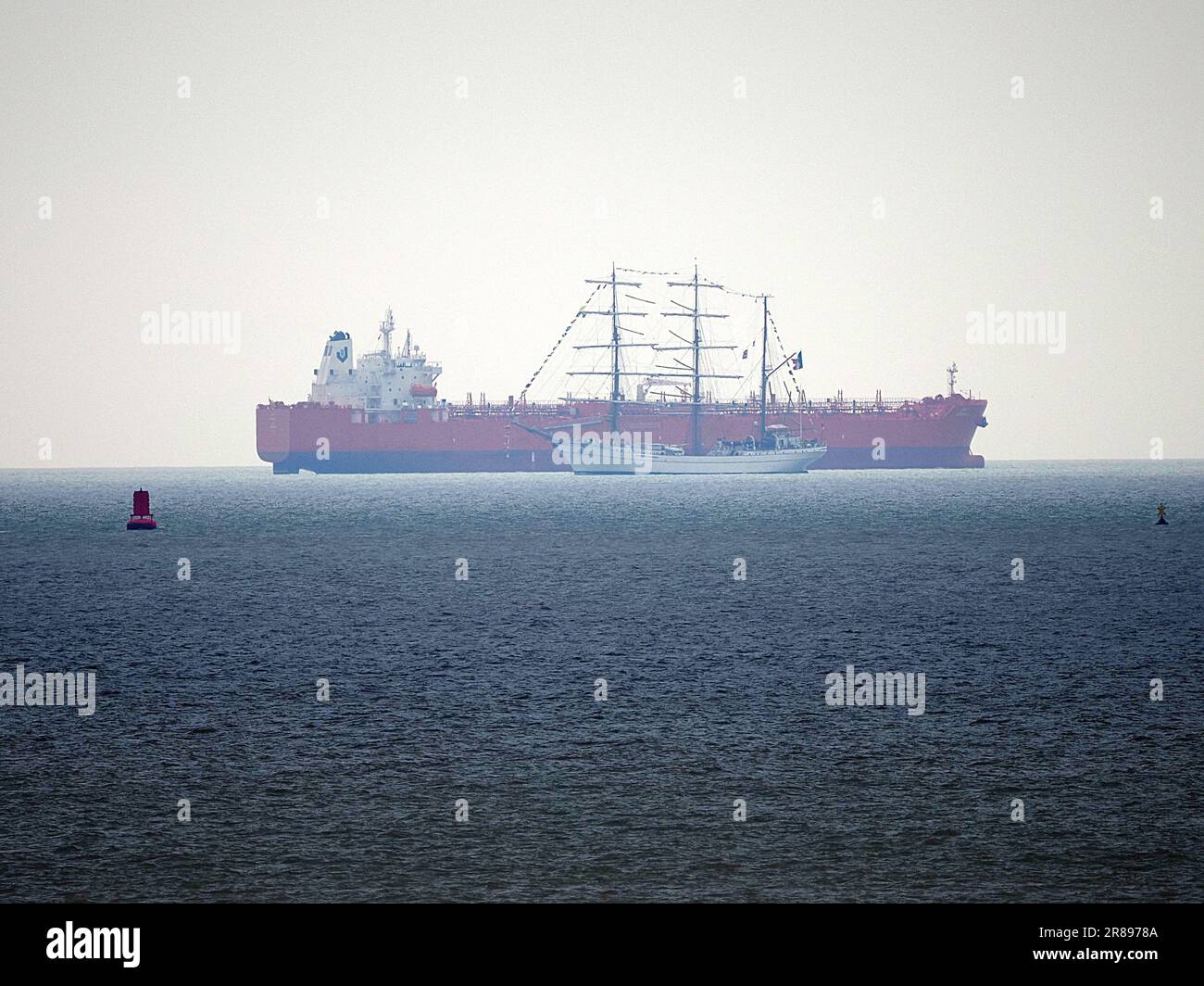Sheerness, Kent, UK. 20th June, 2023. Tall ship Cuauhtemoc seen ...