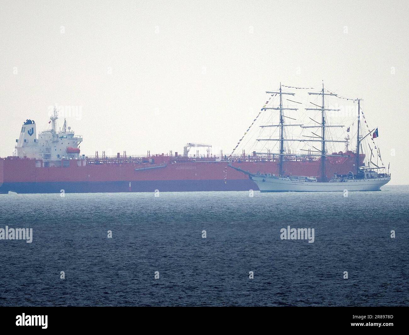 Sheerness, Kent, UK. 20th June, 2023. Tall ship Cuauhtemoc seen ...