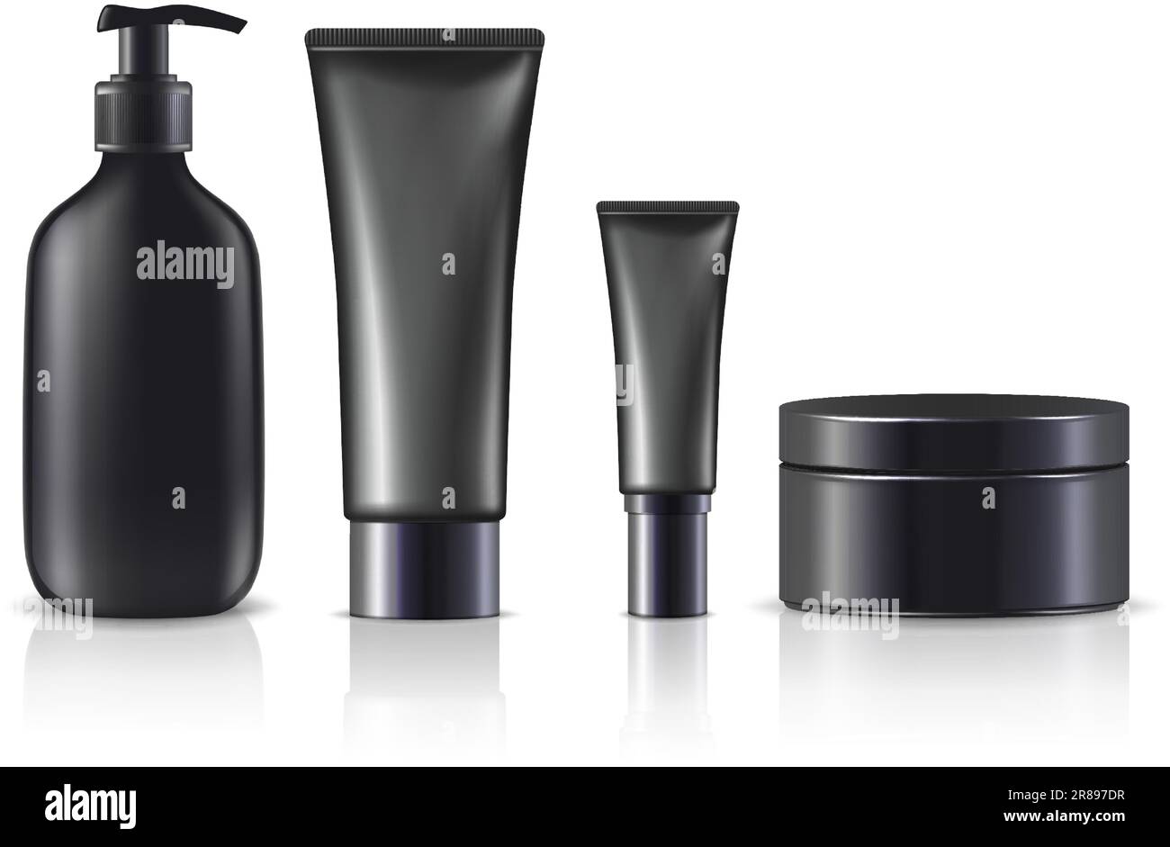 Bottles jars set in Stock Vector Images - Alamy