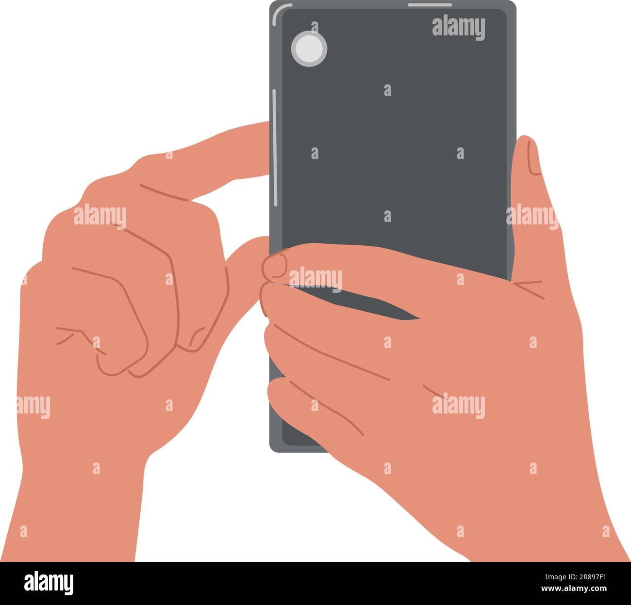 Using a smartphone hands holding phone Stock Vector Image & Art - Alamy