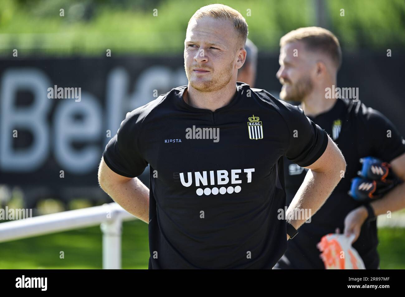 Charleroi's Jules Van Cleemput pictured during a training session of ...