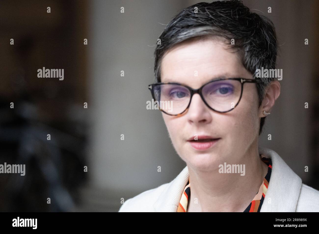 London, UK. 20th June, 2023. Chloe Smith, Science Minister, at a ... London, UK. 20th June, 2023. Chloe Smith, Science Minister, at a ...