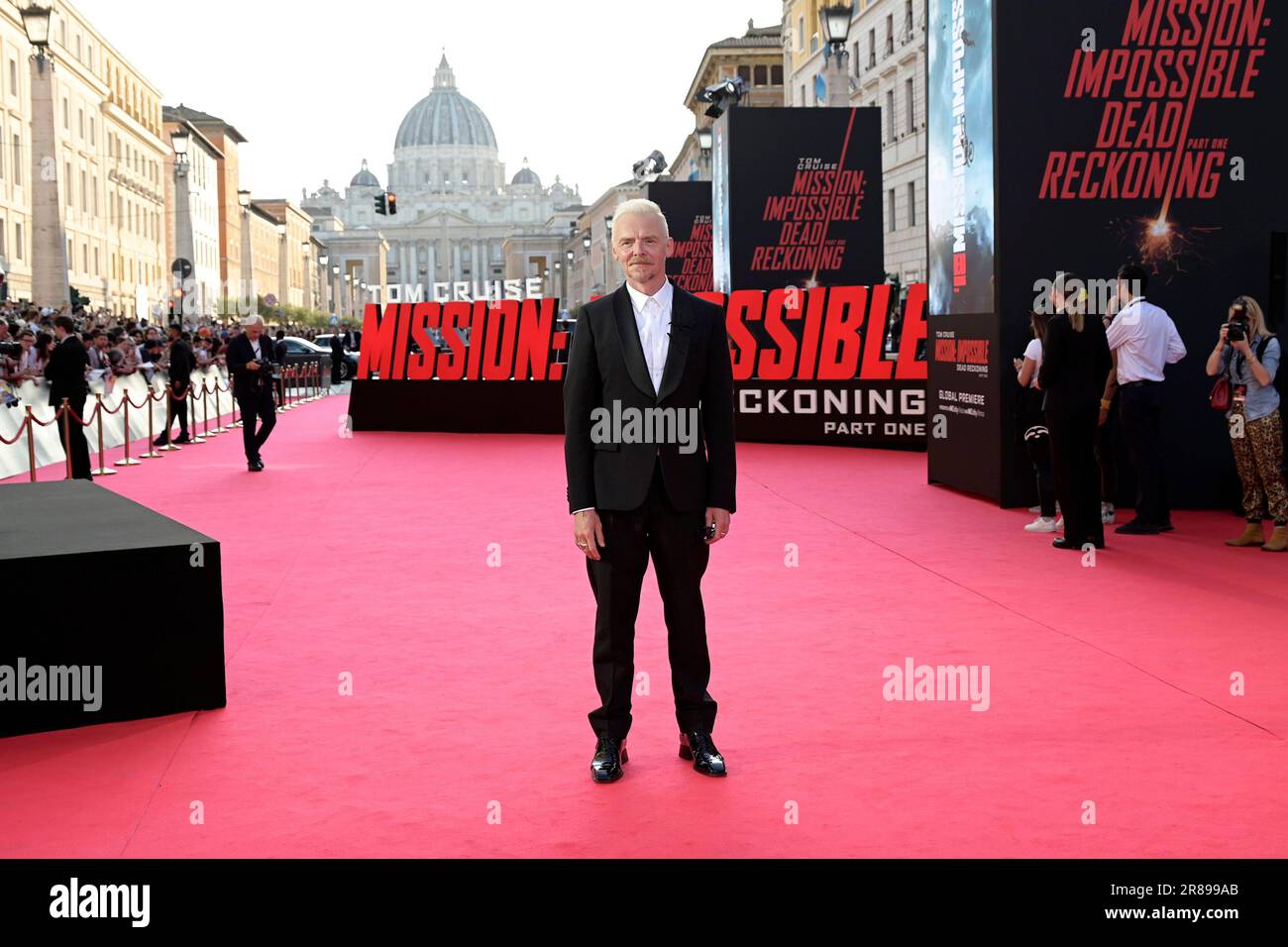 Simon Pegg bei der Premiere des Kinofilms 'Mission: Impossible - Dead ...