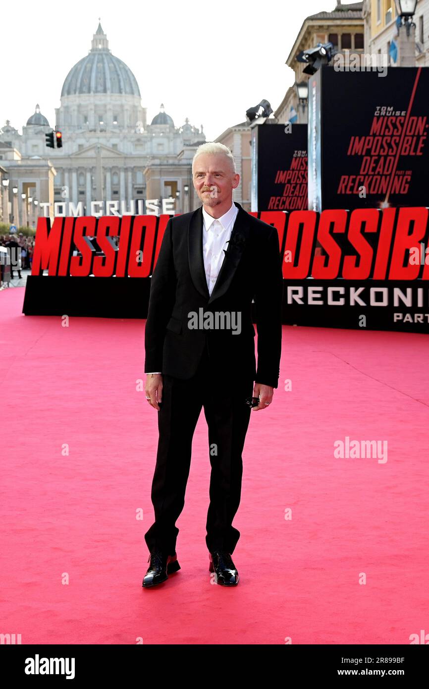 Simon Pegg bei der Premiere des Kinofilms 'Mission: Impossible - Dead ...