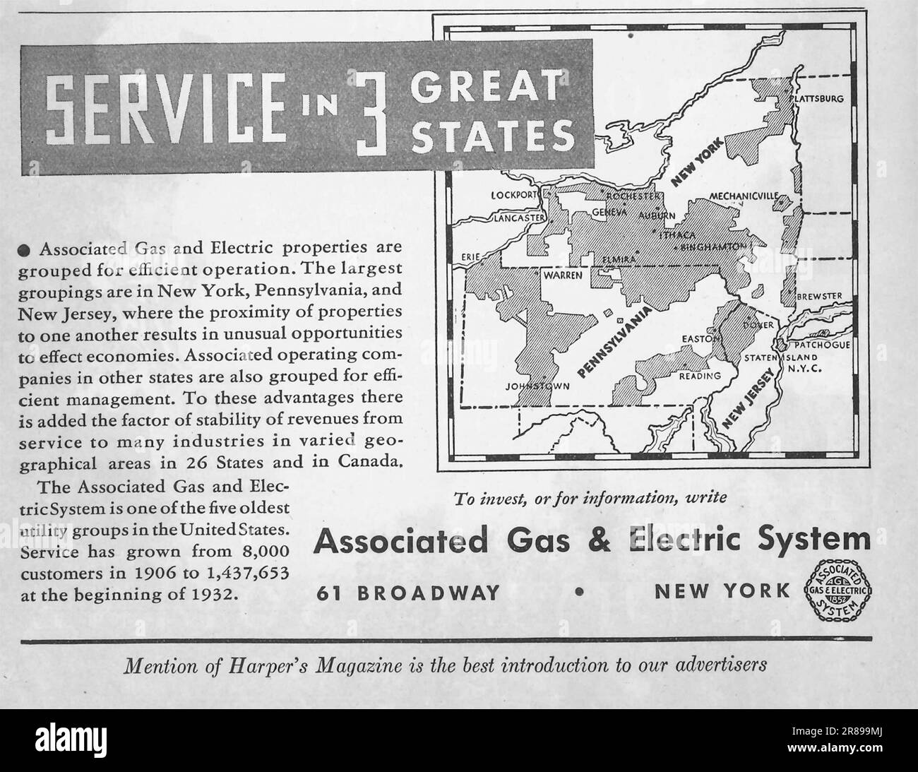 Electric utility company Black and White Stock Photos & Images - Alamy