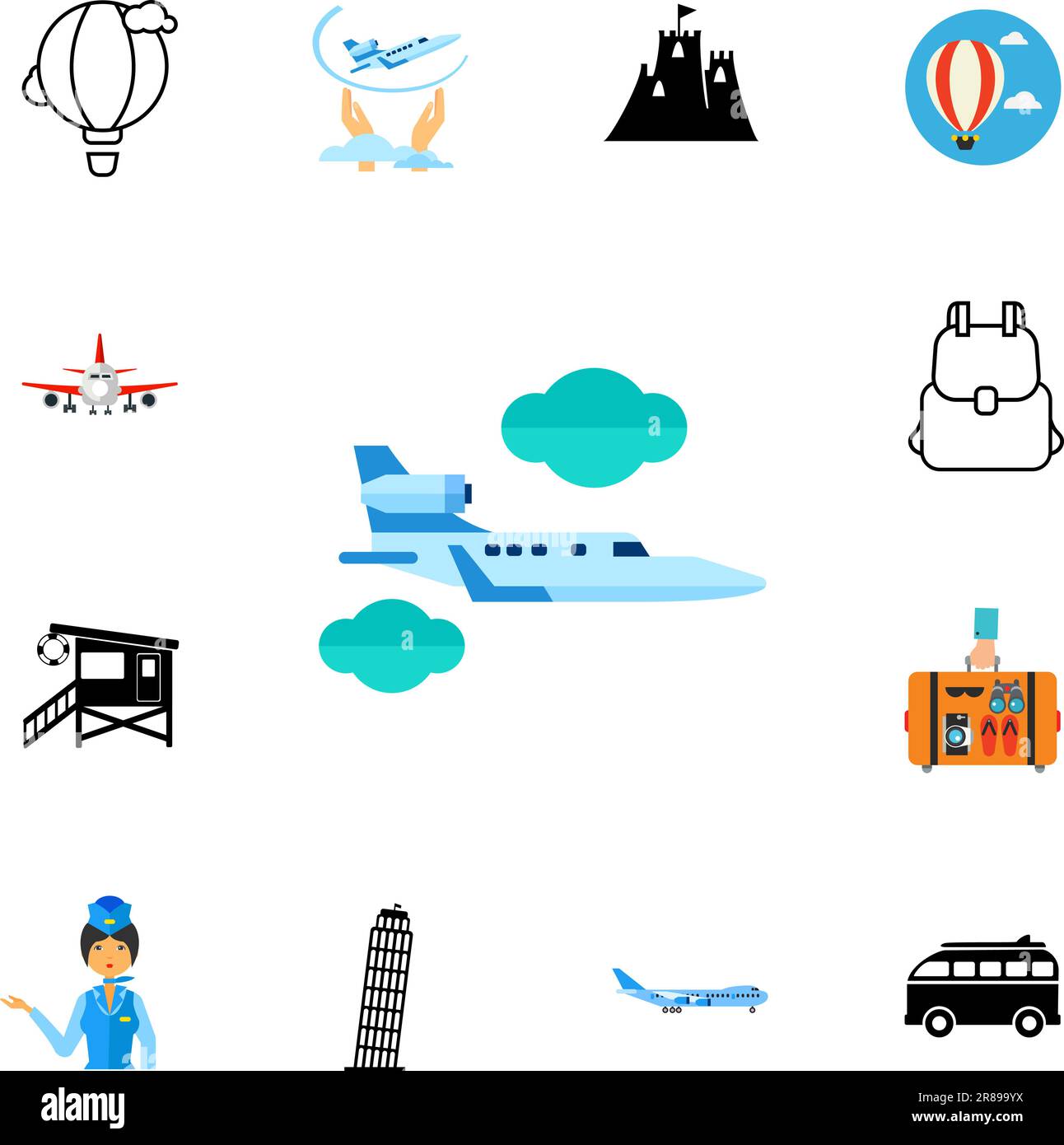 Flight planning sign Stock Vector Images - Alamy