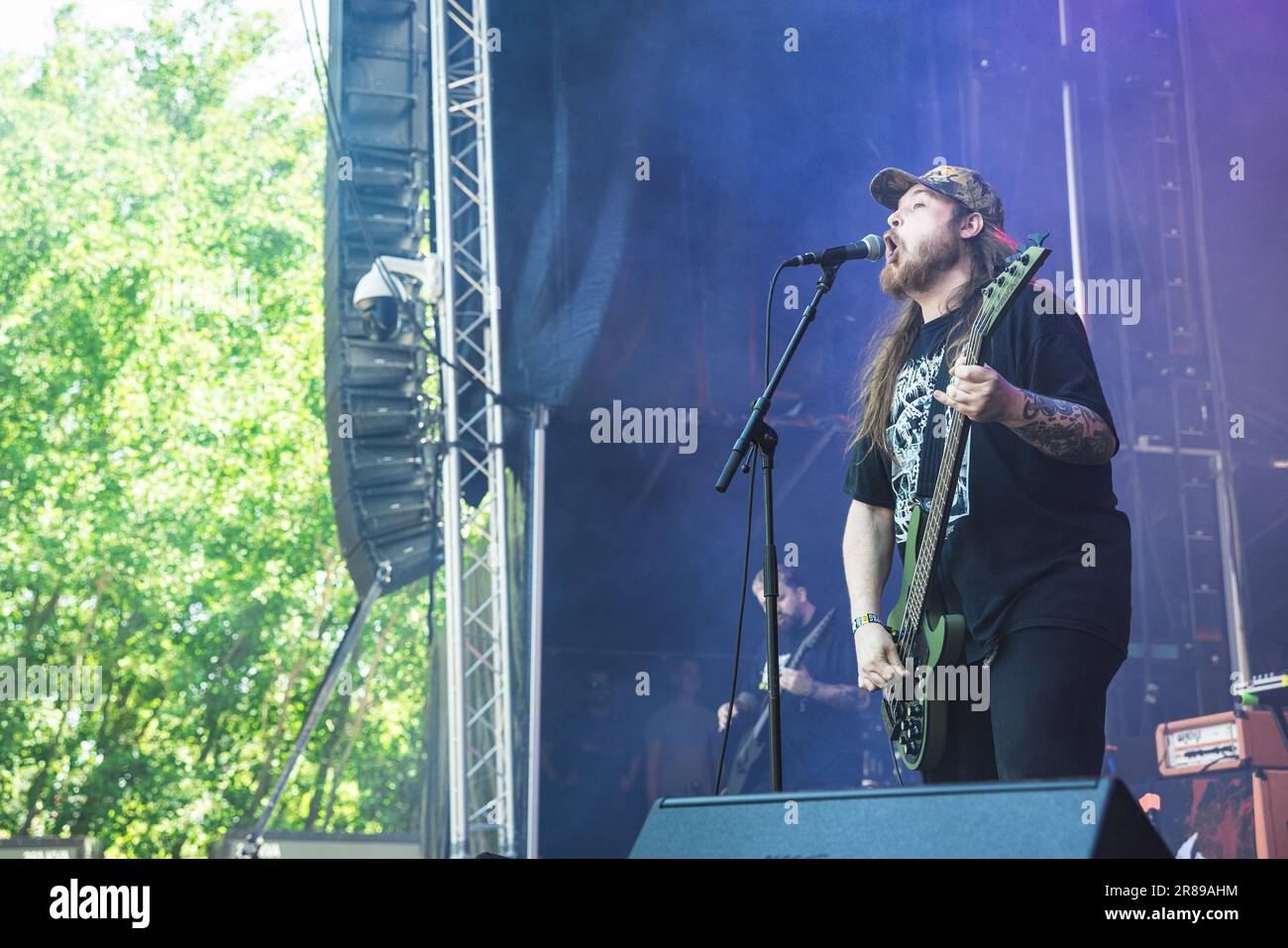 Copenhagen, Denmark. 14th, June 2023. The British metalcore band Heriot ...