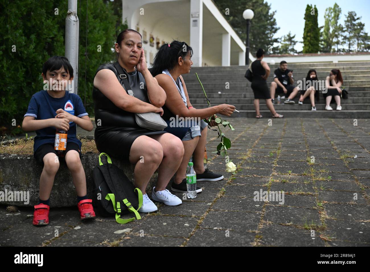 Brno, Czech Republic. 20th June, 2023. Last farewell with Roma man who ...