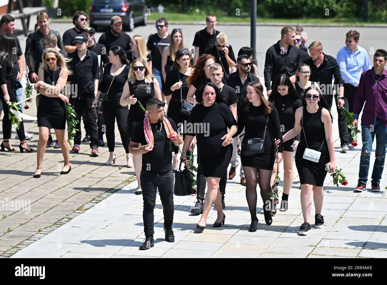 Brno, Czech Republic. 20th June, 2023. Last farewell with Roma man who ...
