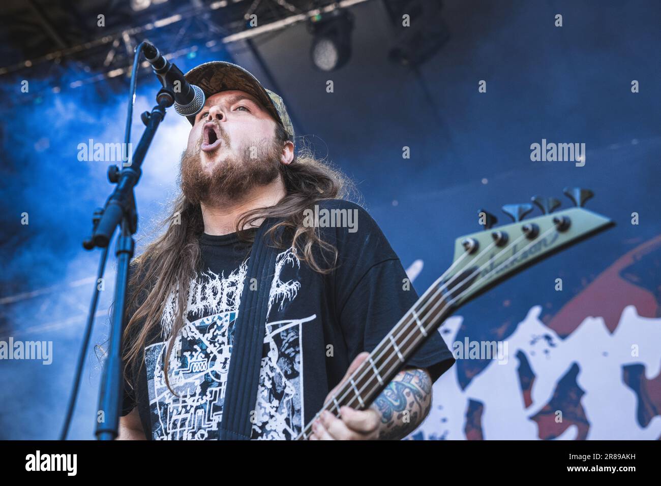 Copenhagen, Denmark. 14th, June 2023. The British metalcore band Heriot ...